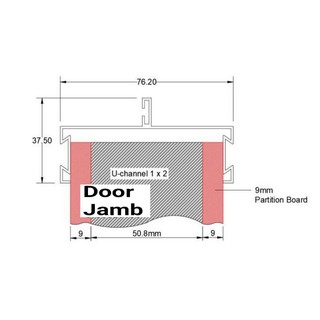 Partition Frame Pintu/Door Jamb Aluminium/ Partition Besi | Shopee Malaysia