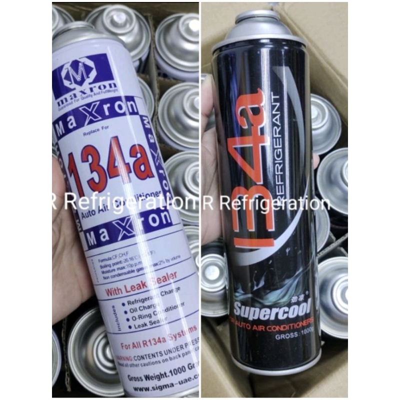 [JR] Maxron Gas / Supercool Gas Pure 134A 800g READY STOCK! Car Gas Kereta Top up | Shopee Malaysia
