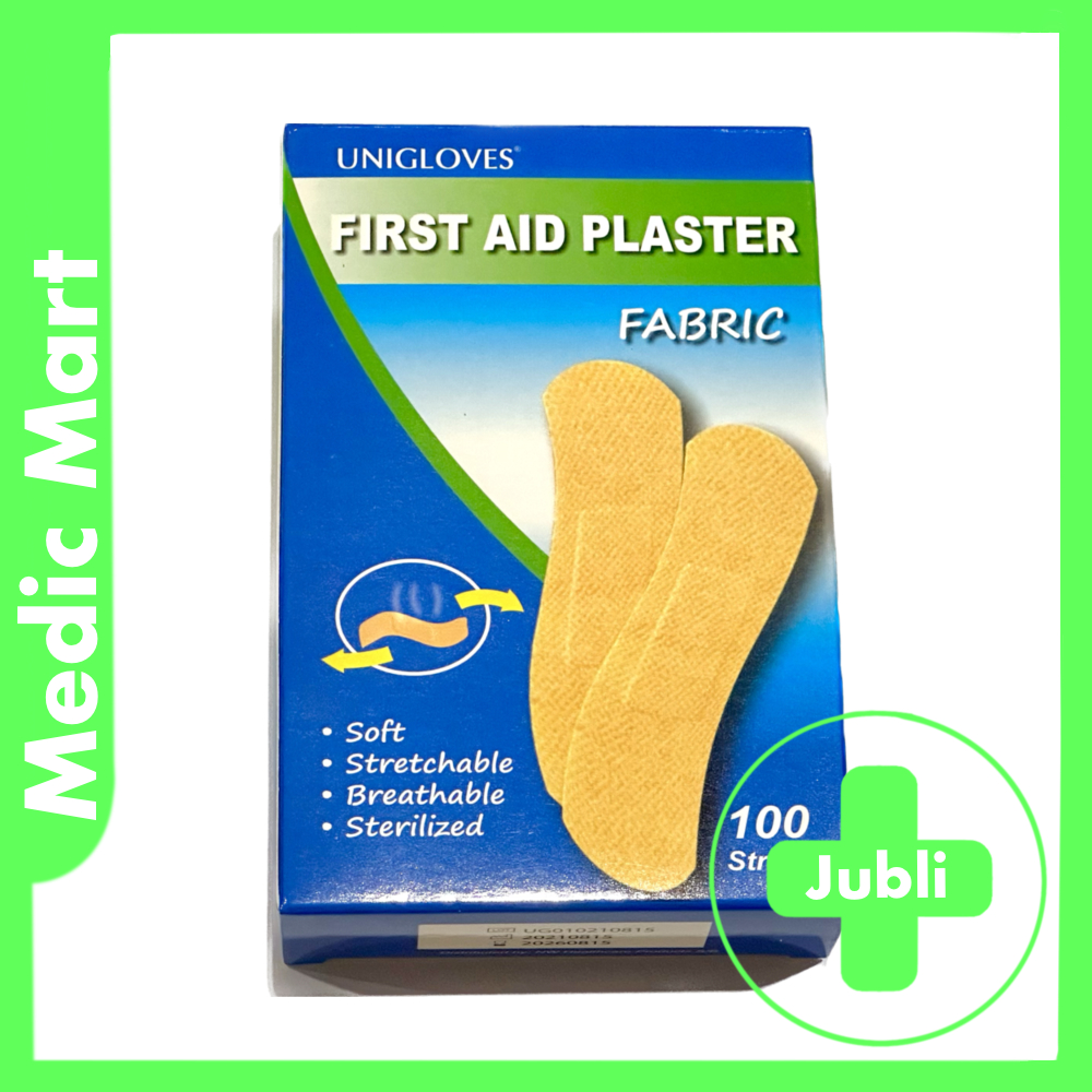 UNIGLOVES First Aid Plain Plaster (Fabric, 100 pieces) | Shopee Malaysia