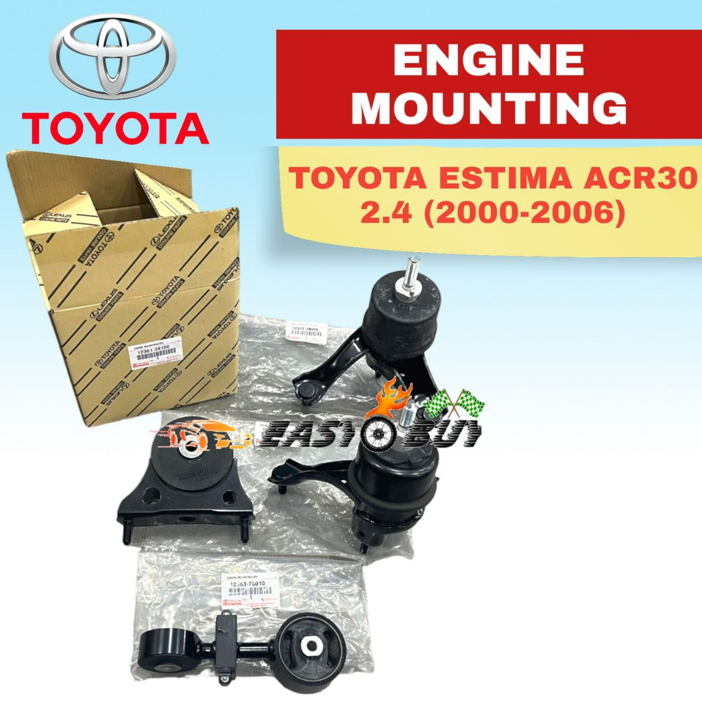 100% ORIGINAL JAPAN TOYOTA ESTIMA ACR30 2.4 (2000-2006) ENGINE MOUNTING ...