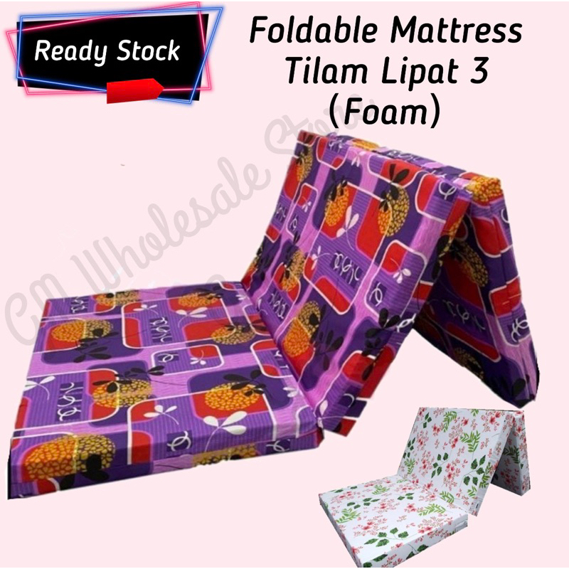 ☝️ Ready Stock🇲🇾Tilam Lipat Bujang 🔥Travel Mattress Foldable Mattress ...