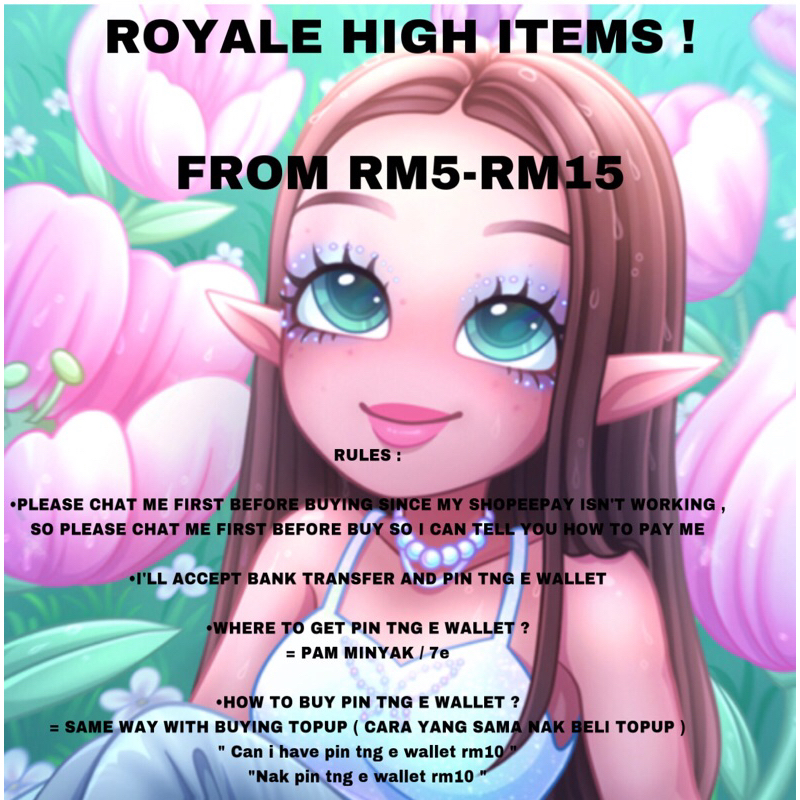 ROYALE HIGH ITEMS !! | Shopee Malaysia
