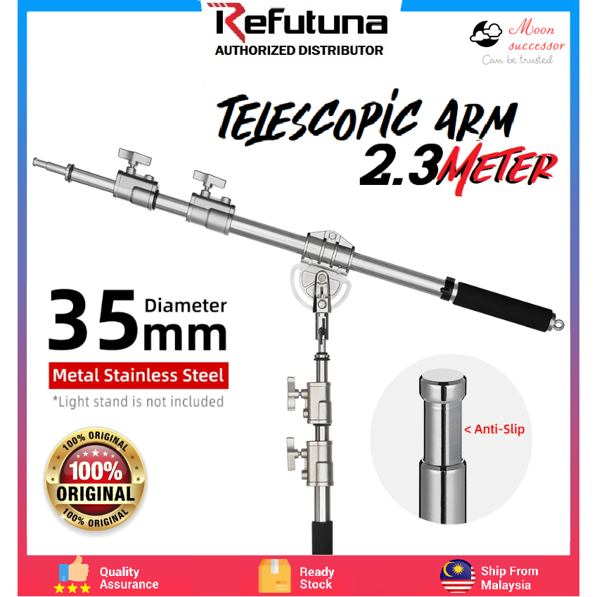 Refutuna MF-01 MF01 Stainless Steel 2.3M Heavy Duty Extension Boom Arm ...