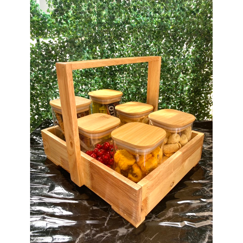 Dulang Kuih Raya Beroda Biskut Raya Set Balang Kuih Raya Botol Kaca ...