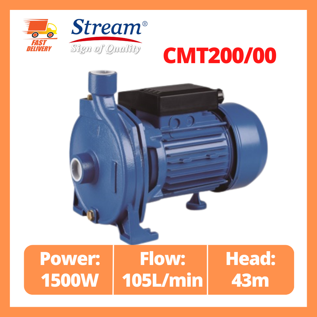 Stream CMT200/00 1″ x 1″ 2HP 415V Three phase Centrifugal Pump | Shopee ...