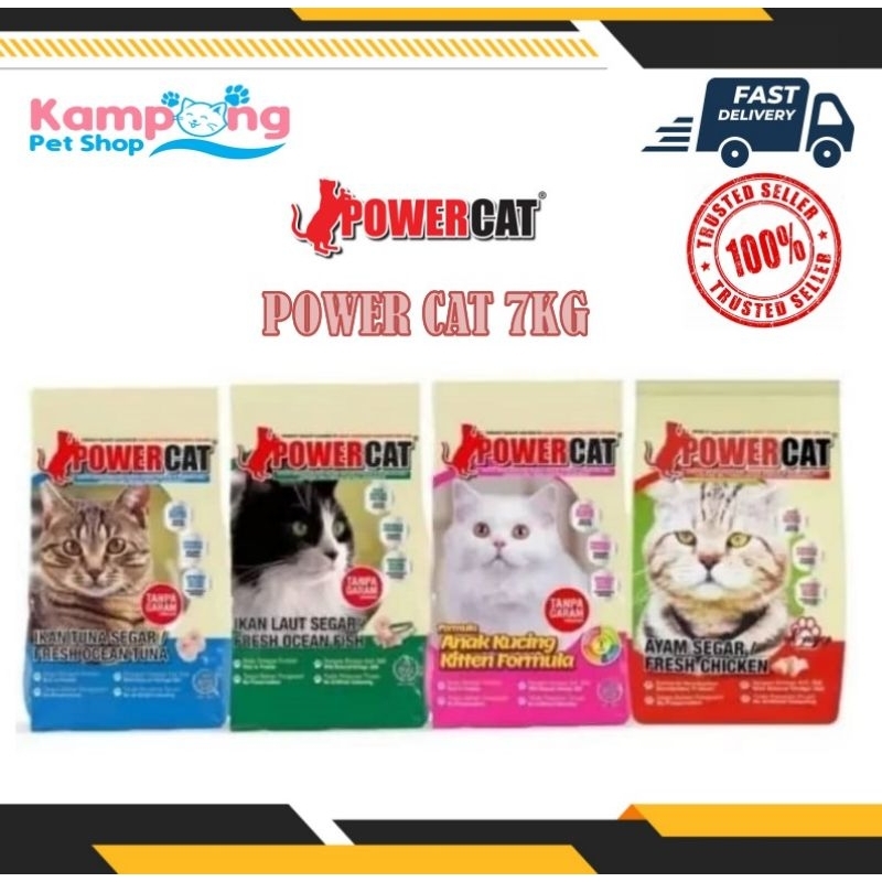 Power Cat 6.5kg Dry Cat Food(Ikan Laut/ Tuna/ Ayam/ Kitten) | Shopee ...