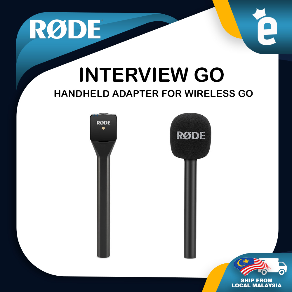 Rode Interview GO Handheld Mic Adapter for the Wireless GO | Shopee ...