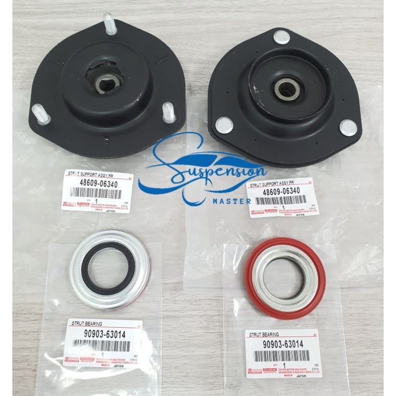4 IN 1 SET - FRONT ABSORBER MOUNTING/ BEARING- TOYOTA CAMRY 2012-2020 ...