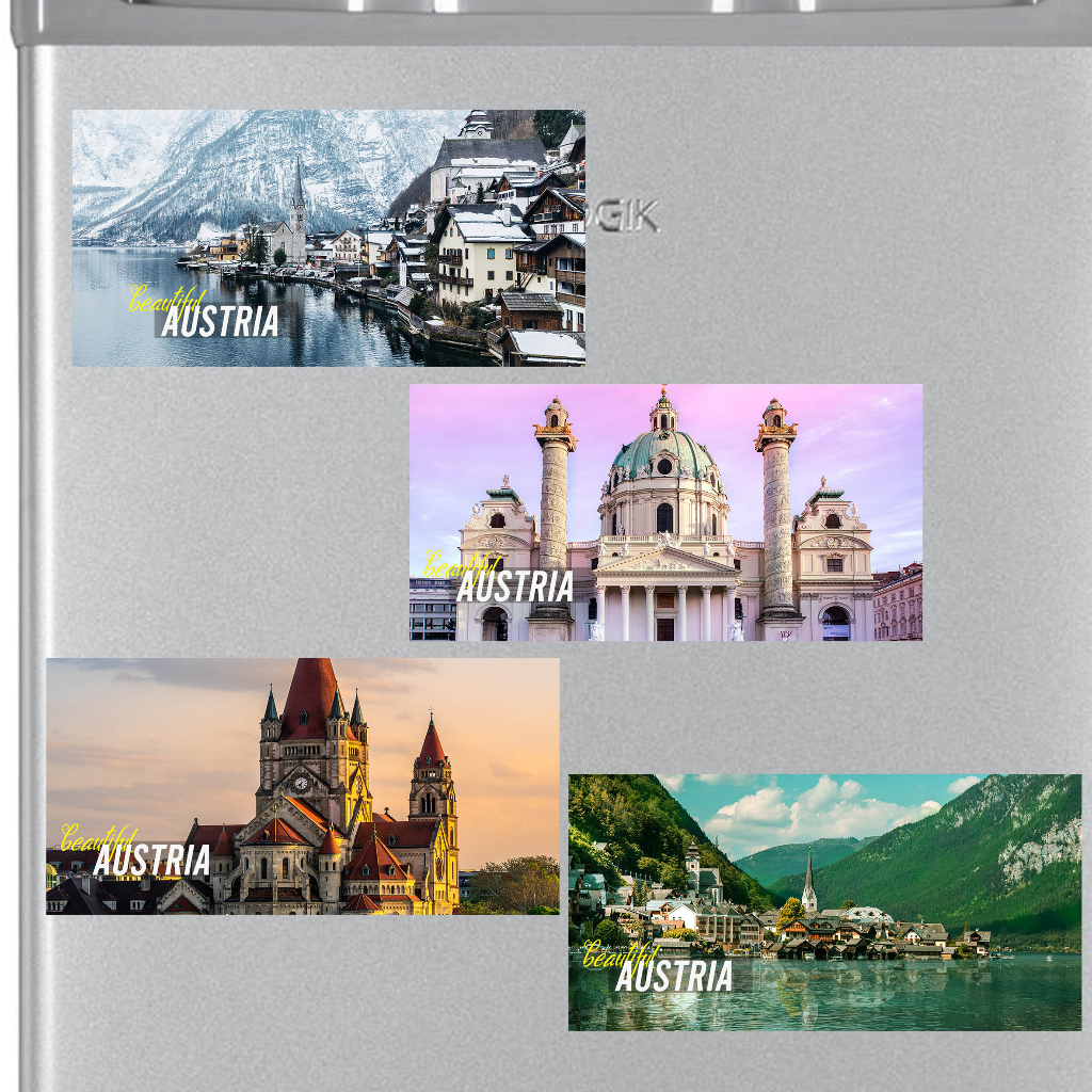 Austria Vienna Gift Souvenir Fridge Magnet Sheet 10 cm x 5 cm | Shopee ...