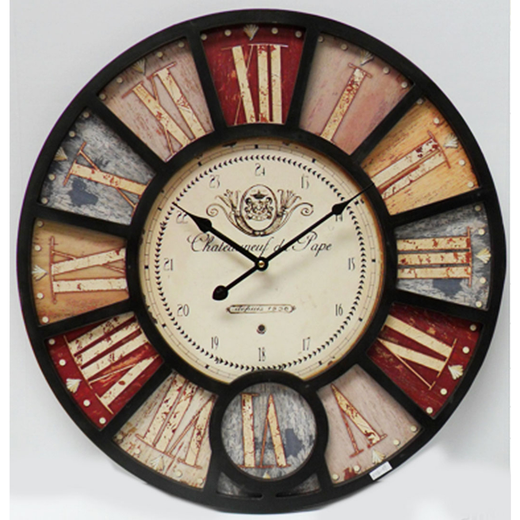 Jam Dinding Besi 40cm/50cm/60cm Minimalist Iron Clock Vintage Roman ...