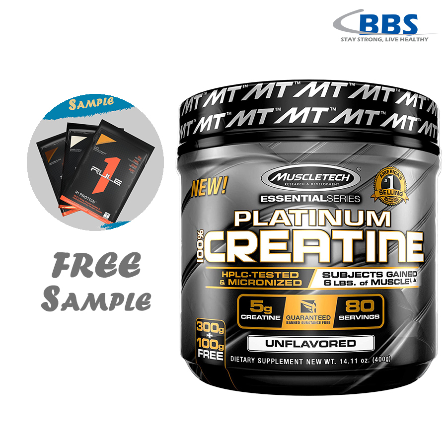 Muscletech Platinum Creatine (80 Servings) - Creatine Monohydrate ...