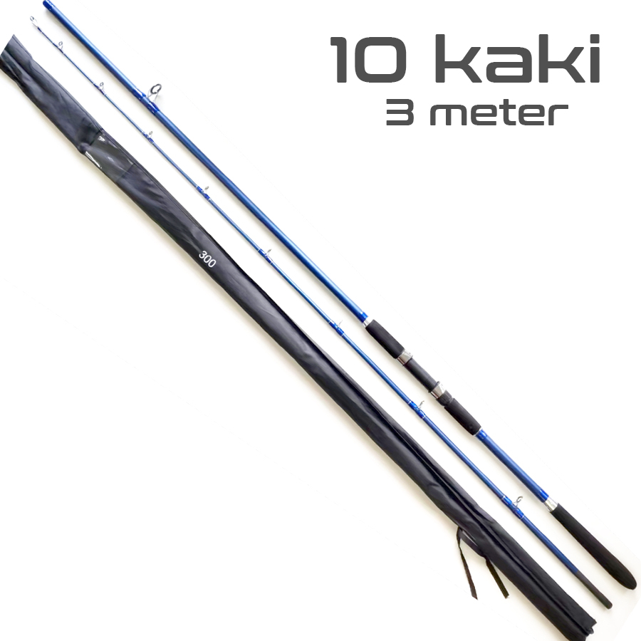 10 kaki Rod Pantai Tepi Laut Surf Rod 3m EVA holder | Shopee Malaysia