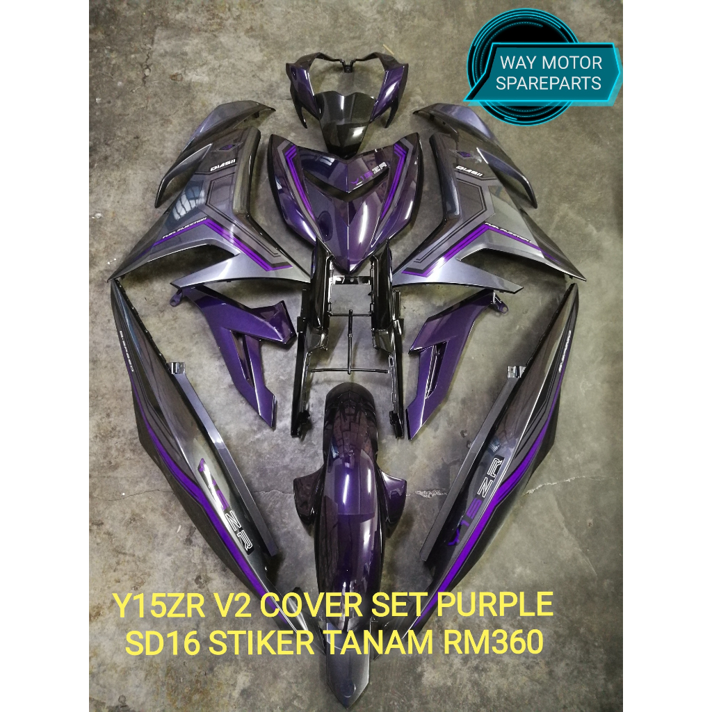 QUALITY TERBAIK !! Y15 Y15ZR V2 COVER SET SD16 STICKER/ STRIPE/ STIKER TANAM | Shopee Malaysia