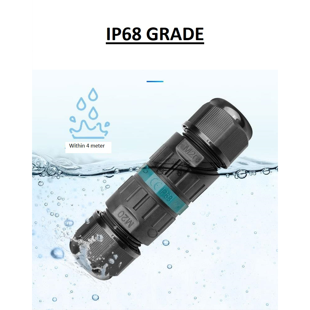 STRAIGHT CONNECTOR (IP68 WEATHER-PROOF TYPE) | Shopee Malaysia