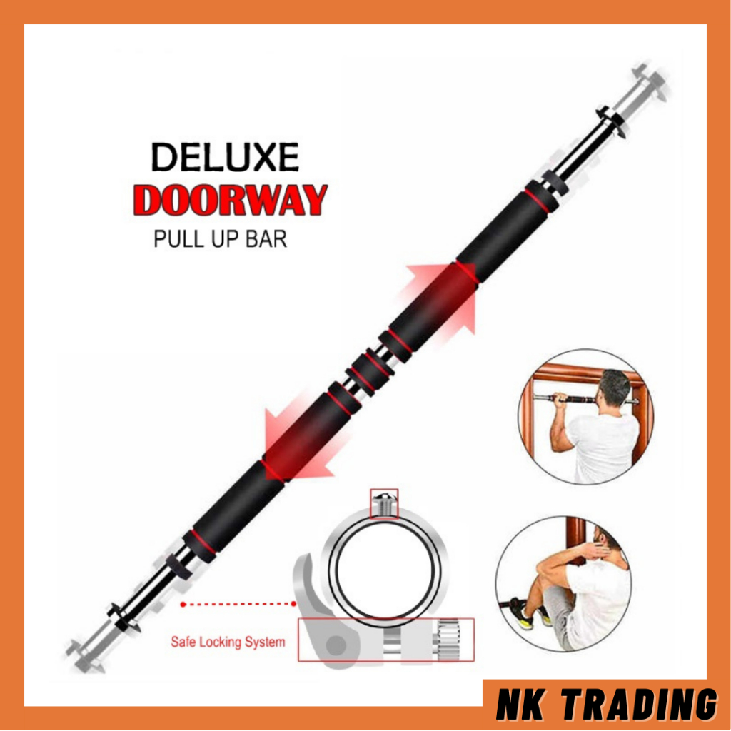 Doorway Pull Up Bar 200kg High Strength Hadfield Steel Adjustable Chin ...