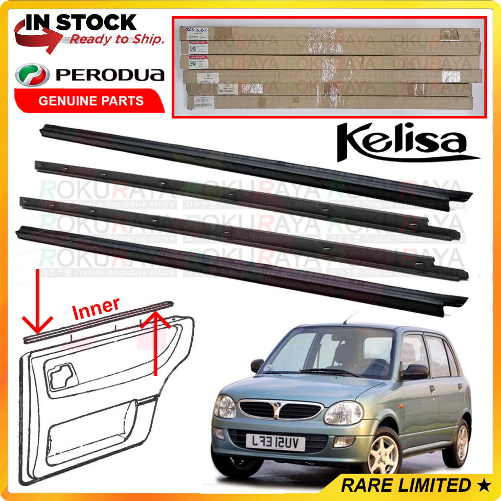 [ORIGINAL GENUINE PART] Perodua Kelisa Door Glass Window INNER Rubber ...