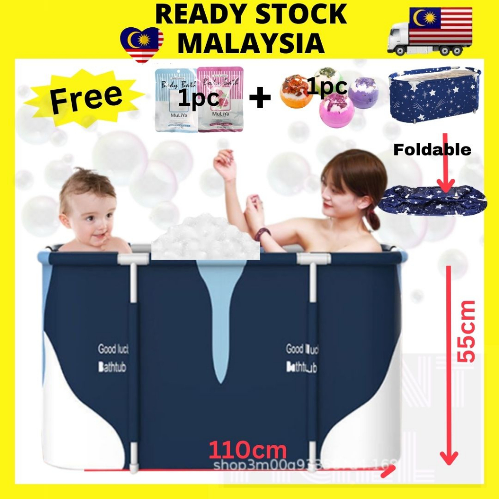 Bathtub Foldable Adult Kids Swimming Pool Bath Tub Canvas Bathtub ...