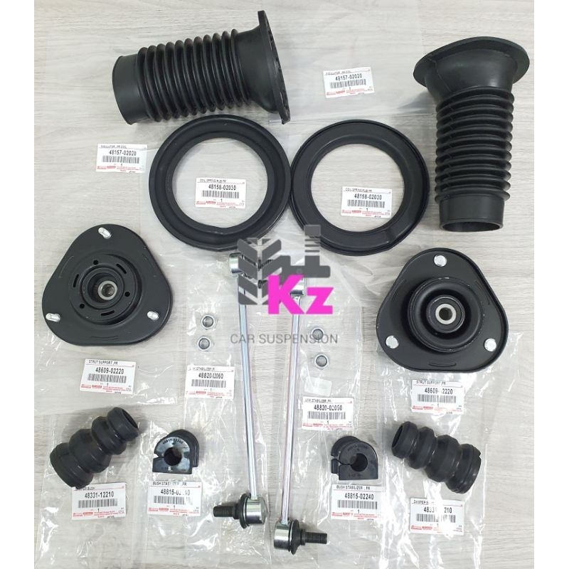TOYOTA ALTIS ALL ZZE122 /ZZE14/ZRE142- 12 IN 1 SET- FRONT ABSORBER ...