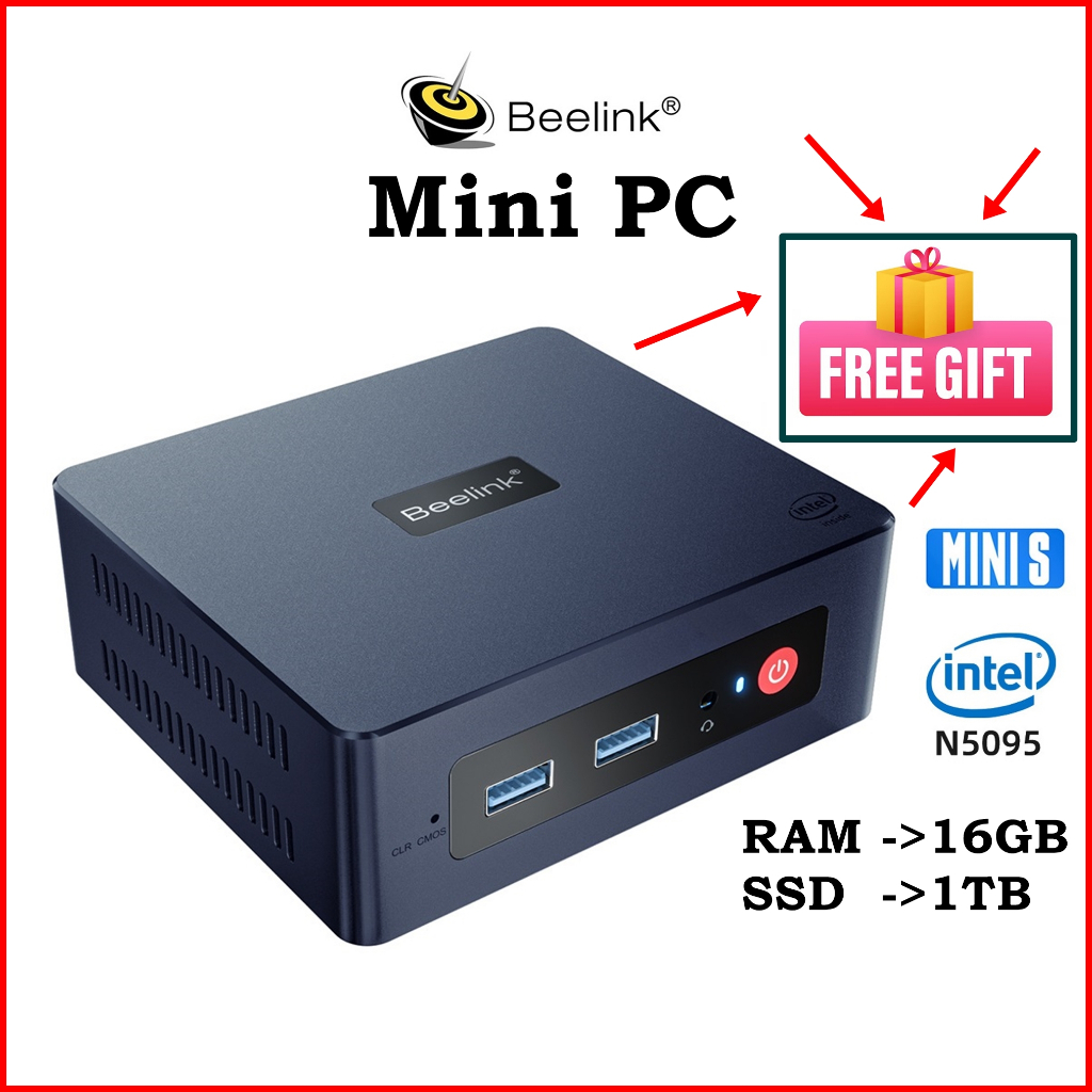Beelink Mini S N5095 | 16GB RAM 1TB SSD | Window Mini PC Mini Desktop ...
