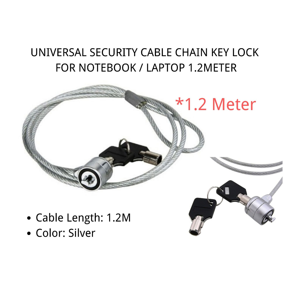NOTEBOOK LOCK FOR LAPTOP/NOTEBOOK-KEY (1.2METER) | Shopee Malaysia