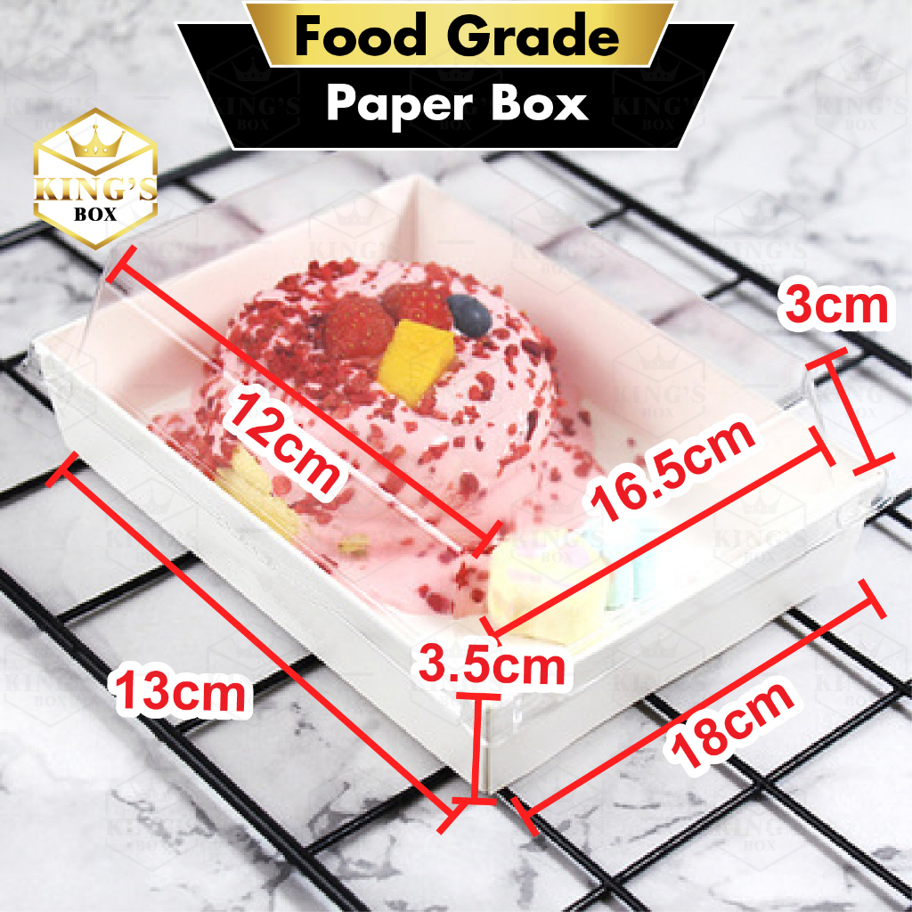 READY STOCK!!Kraft/White Paper Square and Rectangular Cake Box with ...