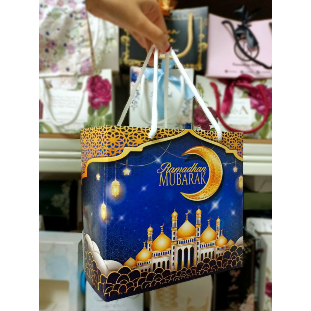 1 PCS RAMADHAN PAPERBAG ARTCARD L/RAMADHAN BOX/IFTAR BOX/KOTAK KURMA ...