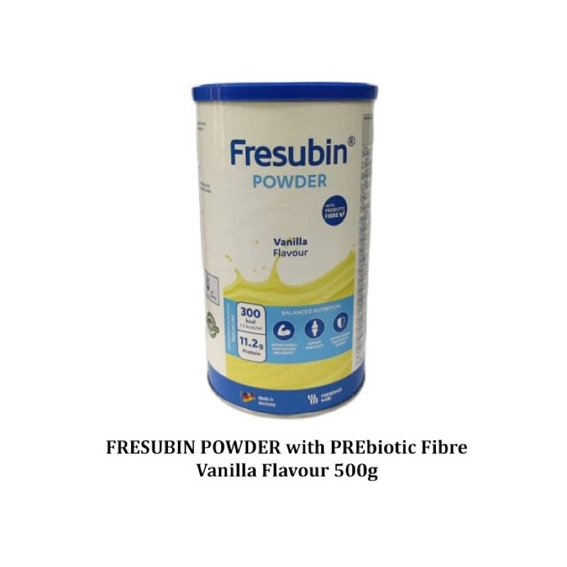 Fresubin Powder with Prebiotic Fiber Vanilla Flavour 500g (Similar to ...
