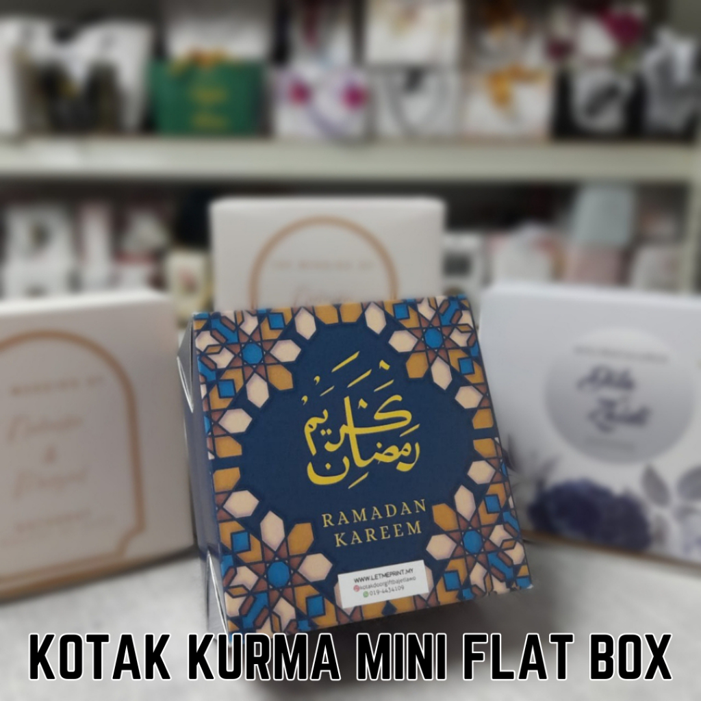 1PCS MINI FLAT BOX RAMADHAN/KOTAK KURMA/KURMA PACKAGING/IFTAR BOX ...