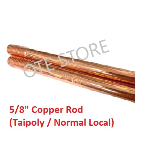 5/8" Earth Copper Rod (Taipoly / Normal Local) | Shopee Malaysia