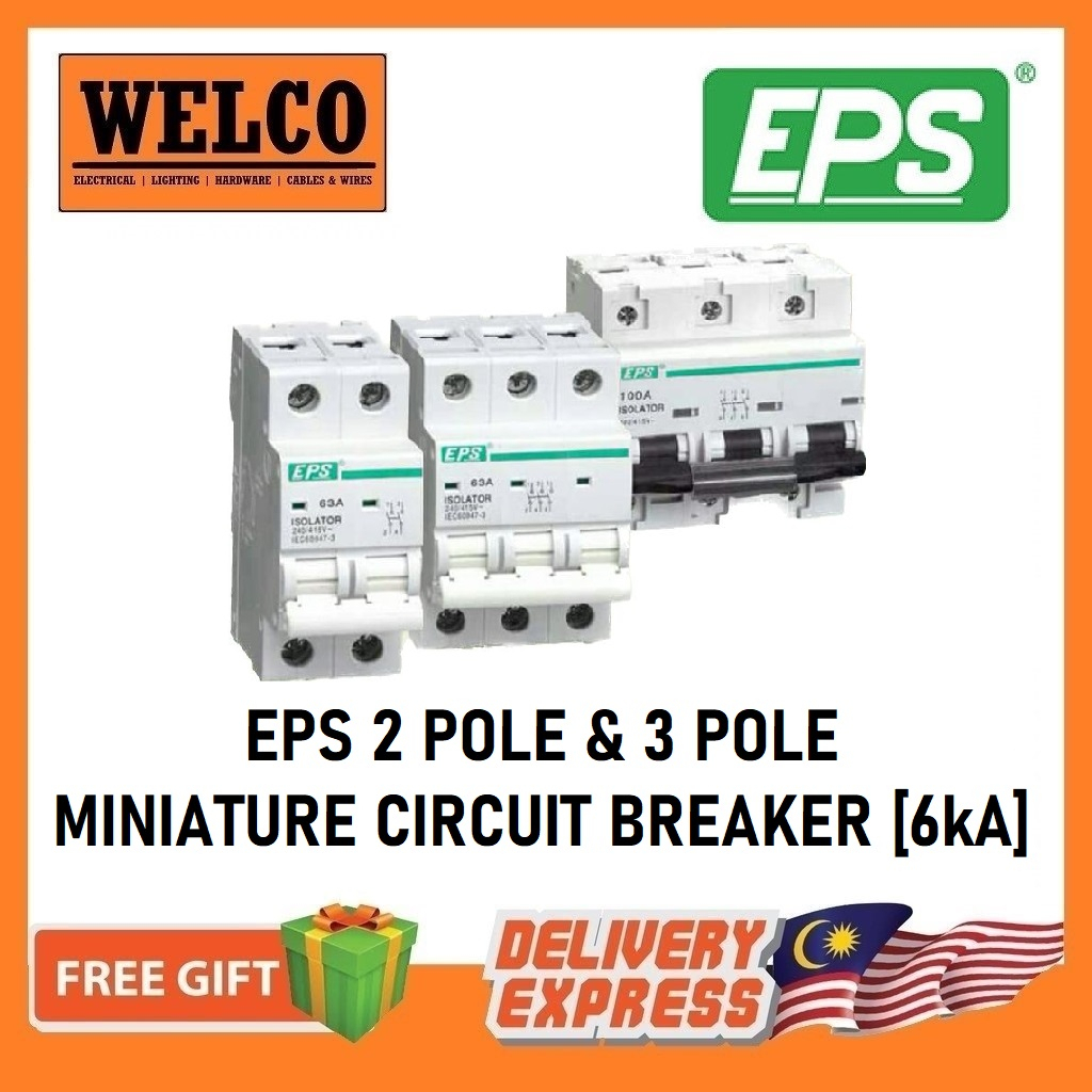 EPS 2 POLE & 3 POLE ISOLATOR/DISCONNECTOR 32A, 40A, 63A, 100A [ON/OFF ... EPS 2 POLE & 3 POLE ISOLATOR/DISCONNECTOR 32A, 40A, 63A, 100A [ON/OFF ...