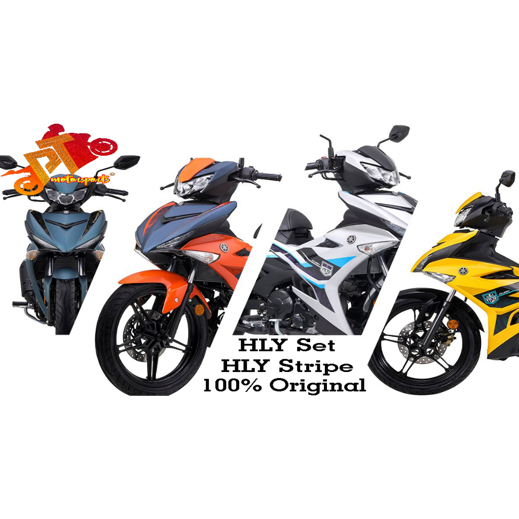 HLY 100% Original Yamaha Y15 Y15ZR V2 2023 2022 Cover Set Oren Blue ...
