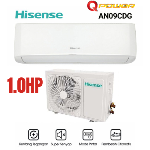 Hisense 1.0HP Standard Non-Inverter Air Cond R32 AN09CBG 3 STAR ...