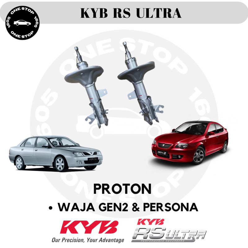 PROTON WAJA GEN2 PERSONA DEPAN/ FRONT KYB KAYABA RS ULTRA HEAVY DUTY ABSORBER GAS 2PCS | Shopee ...