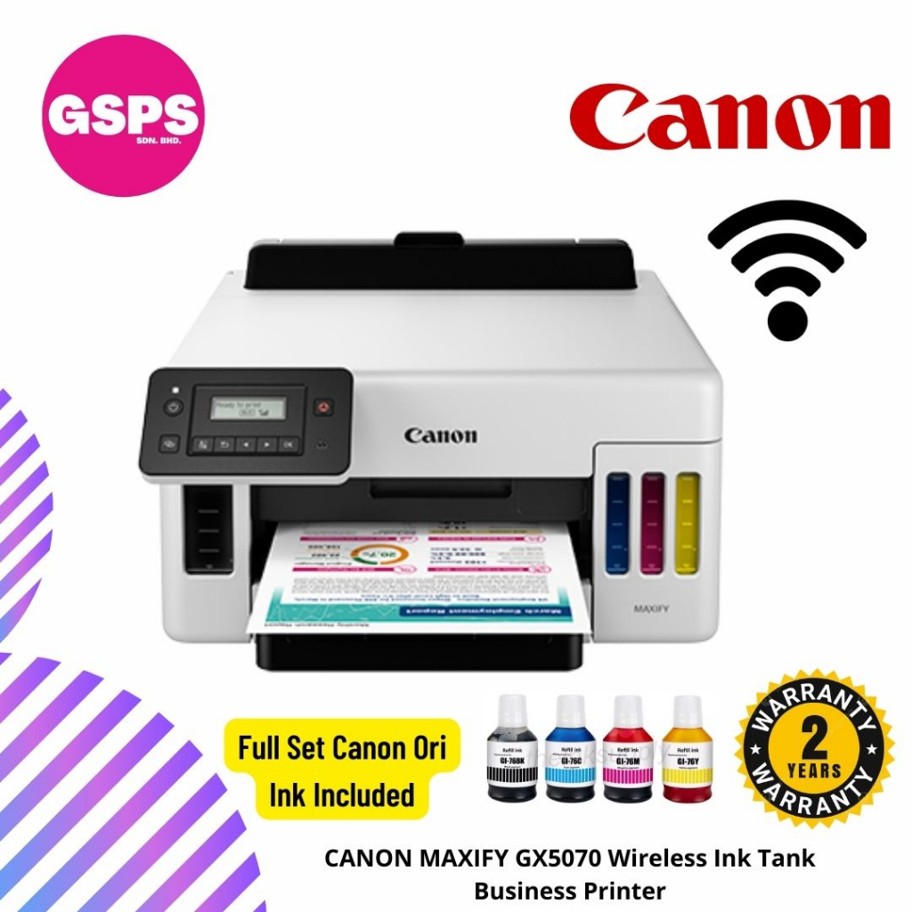 CANON MAXIFY GX5070 Wireless Ink Tank Business Printer | Shopee Malaysia
