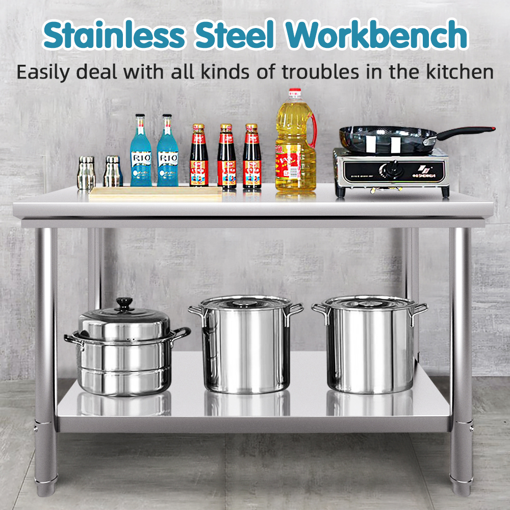 Stainless Steel 304 Working Table Cooking Table Rack Rak Meja Dapur ...