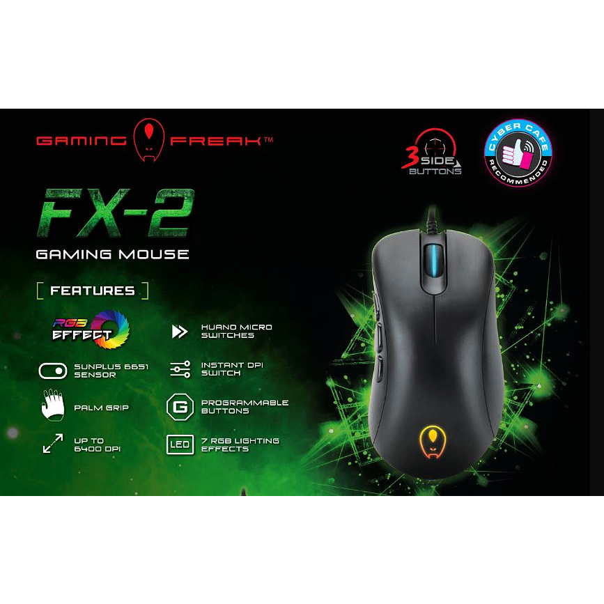 Gaming Freak FX-2 Wired Gaming Mouse Rgb Effect | Shopee Malaysia
