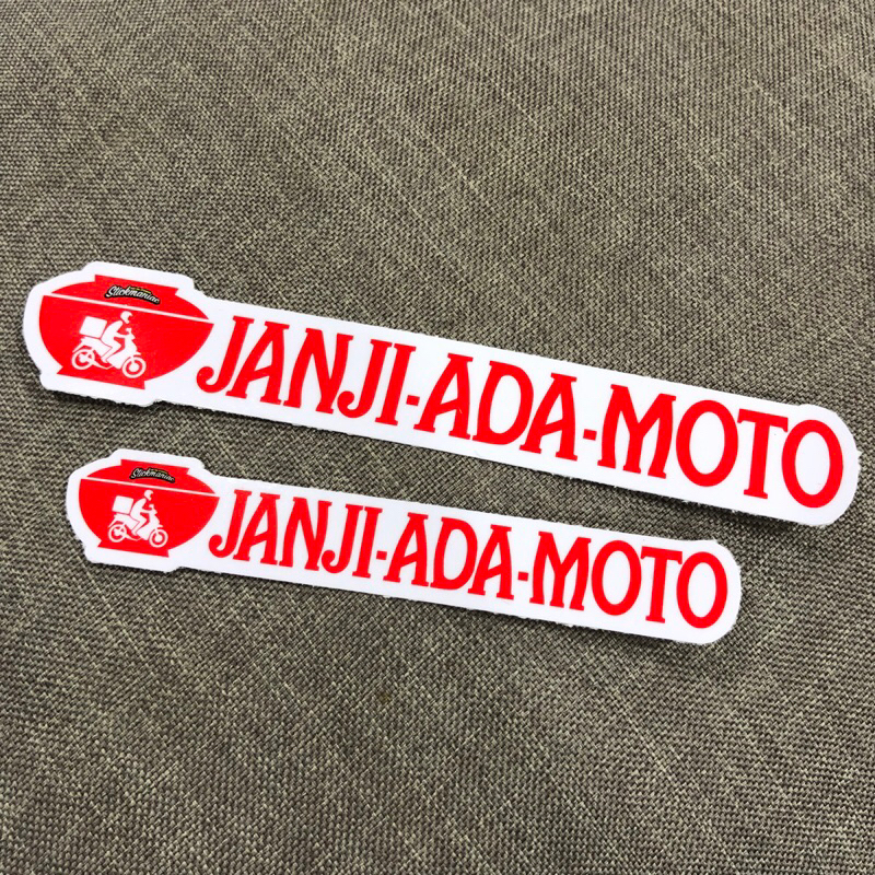 Janji Ada Moto Aji No Moto sticker Stickmaniac | Shopee Malaysia