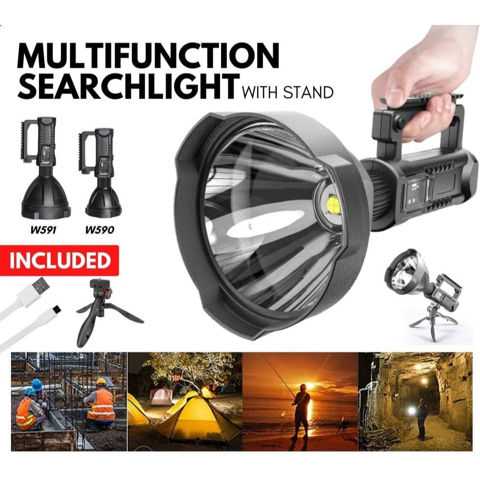 1000W W590 Multifunction Outdoor Floodlight Rechargeable Powerful Led ...