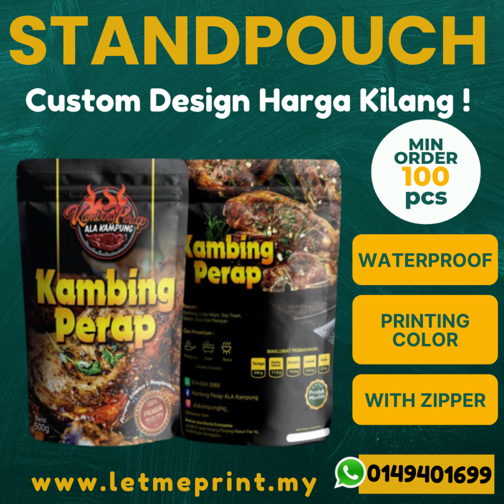 SAMPLE FROZEN PACKAGING PRODUK MAKANAN, FOOD PACKAGING, ALUMINIUM STAND ...