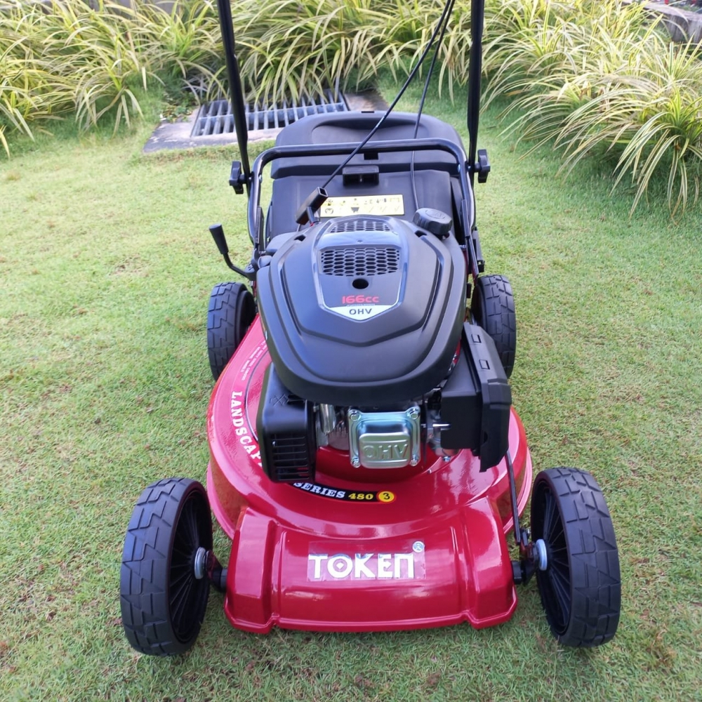 Token CJ19 Lawn Mower 19'' c/w 4Hp Loncin 166cc Engine with catcher ...