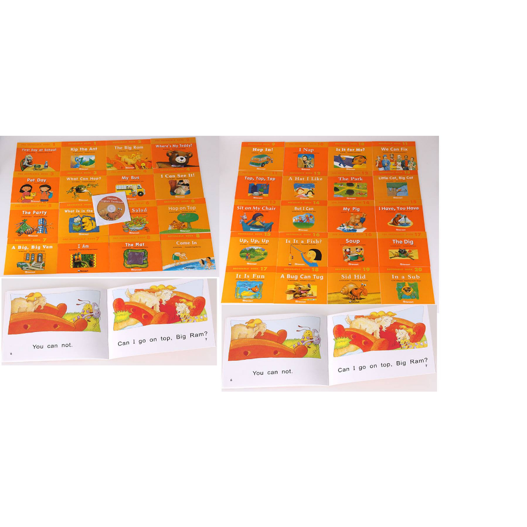 Harcourt Trophies Pre-Decodable/Decodable Books ~ 47 books + CD ...