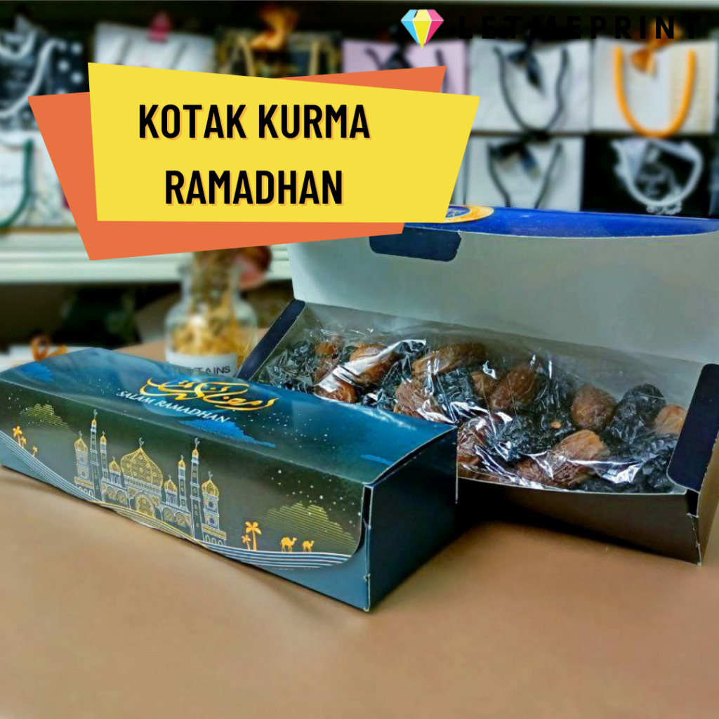 1 PCS KOTAK KURMA LONG FLATBOX/PACKAGING KURMA/RAMADHAN BOX/IFTAR BOX ...