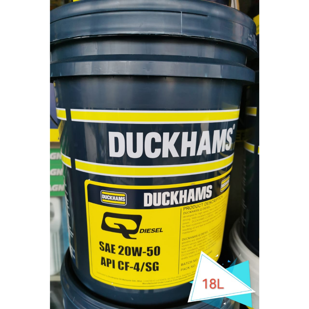 WH(KL) 100% ORIGINAL DUCKHAMS Q DIESEL 20W50 (18L) API CF-4/SG | Shopee Malaysia