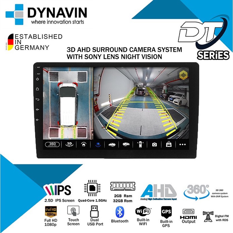 DYNAVIN DT SERIES 360 panaromic surround camera system 9&10incl ...