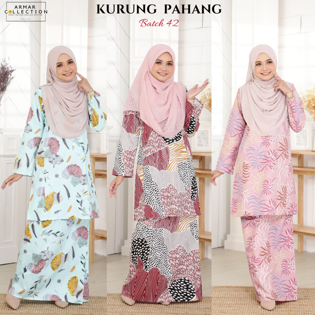 KURUNG PAHANG (BERPESAK DAN KAIN SUSUN TEPI) | Shopee Malaysia