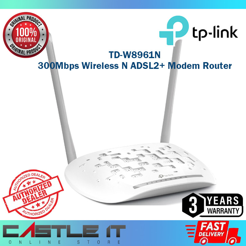 TP-Link TL-W8961N 300Mbps Wireless N ADSL2+ Streamyx WiFi Modem Router TD-W8961N | Shopee Malaysia