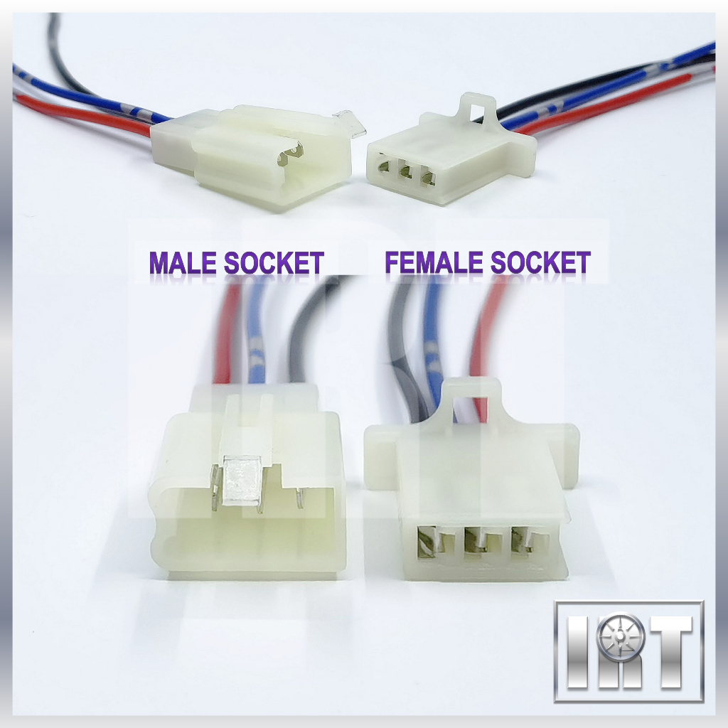 3 Pin ATV Socket Yamaha Signal Connector Engine Soket Enjin Wire Wiring ...