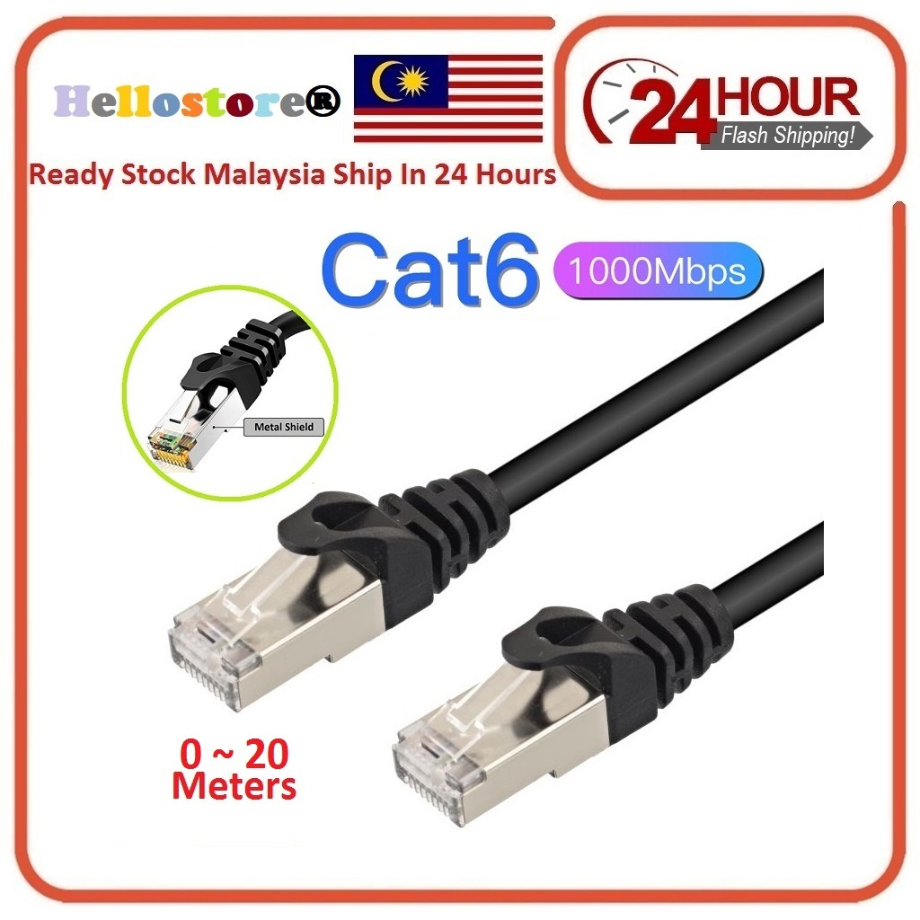0.5M/1M/1.5M/2M/3M/5M/10M/15M/20M CAT6 Ethernet Patch Cable RJ45 ...