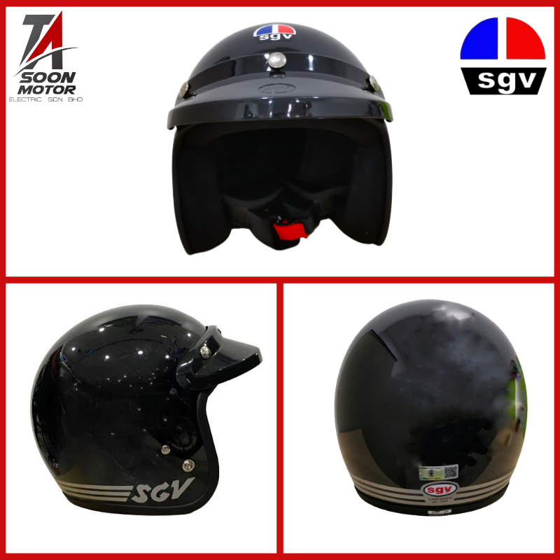 SGV 99 HELMET / TOPI KELEDAR SGV / SAFETY HELMET SIRIM APRROVED / BLACK ...