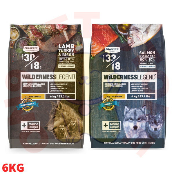 WILDERNESS LEGEND 6KG Dry Dog Food/ MakananAnjing/ Pet Food | Shopee ...